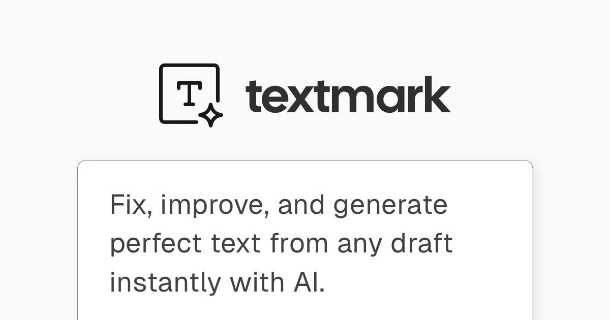 textmark - AI text generator